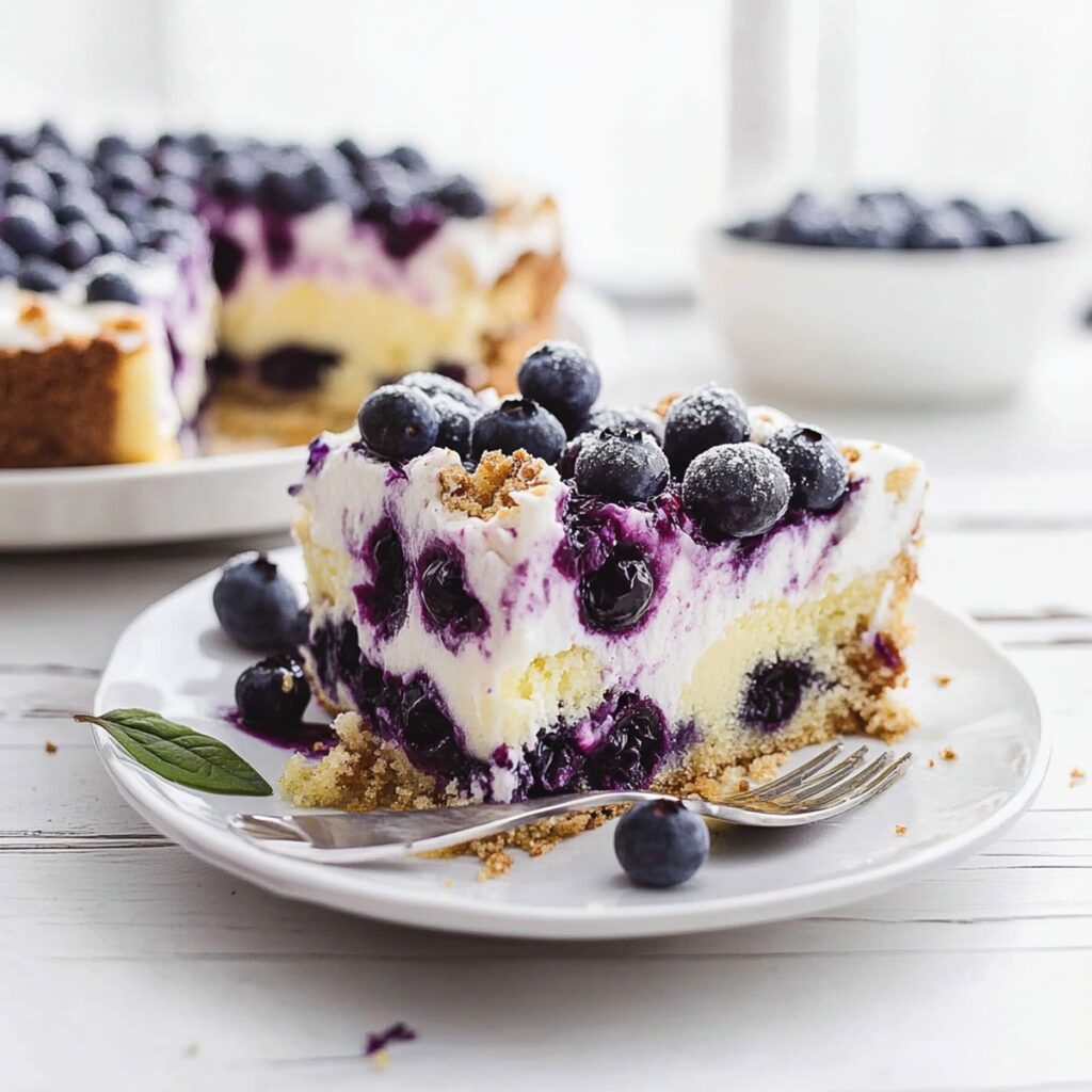 Blueberry Yum Yum Cake Recipe With Comfort in Slices - Craft Meats