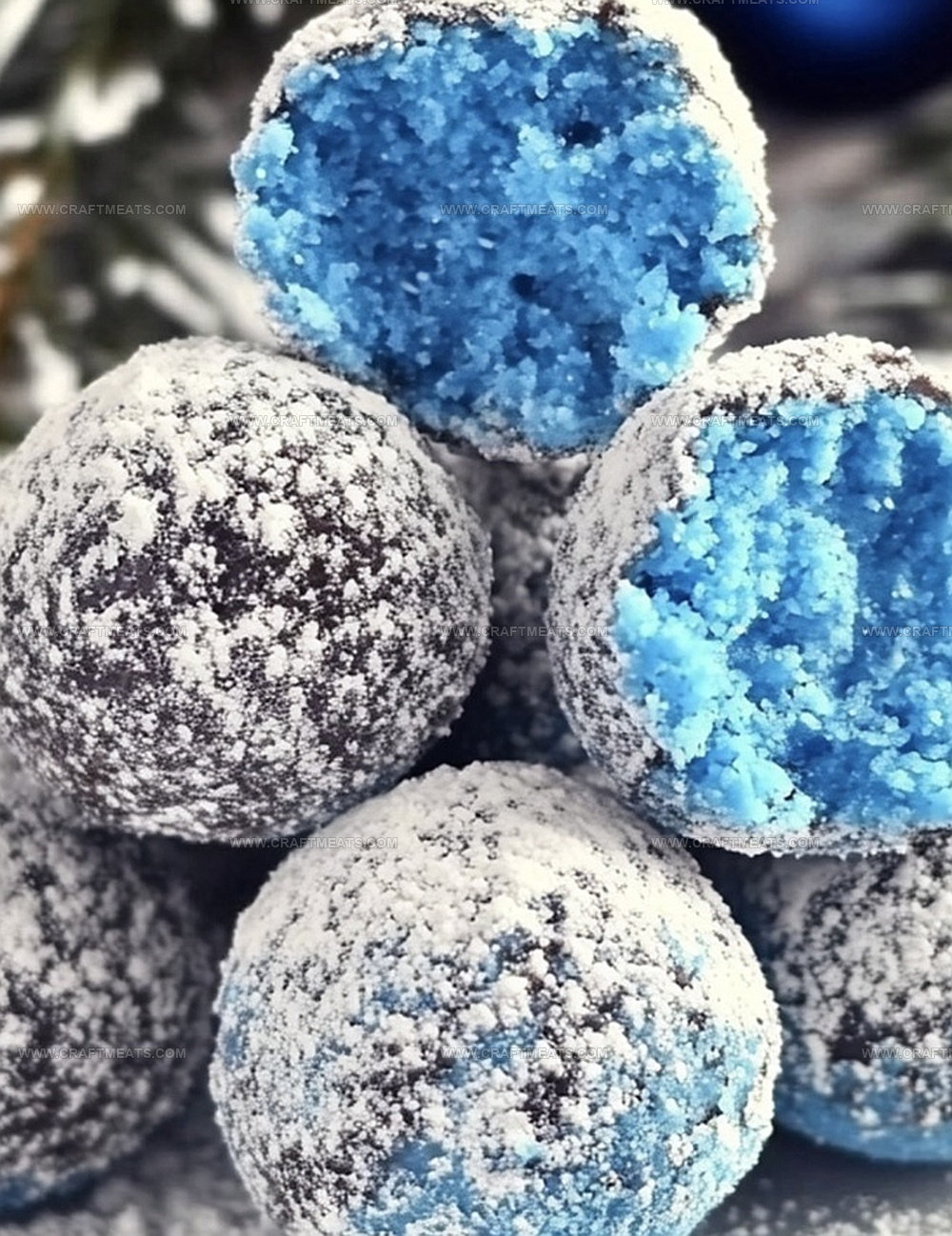 Blue Truffle Recipe with a Cool Mint Shell and Creamy Center - Craft Meats