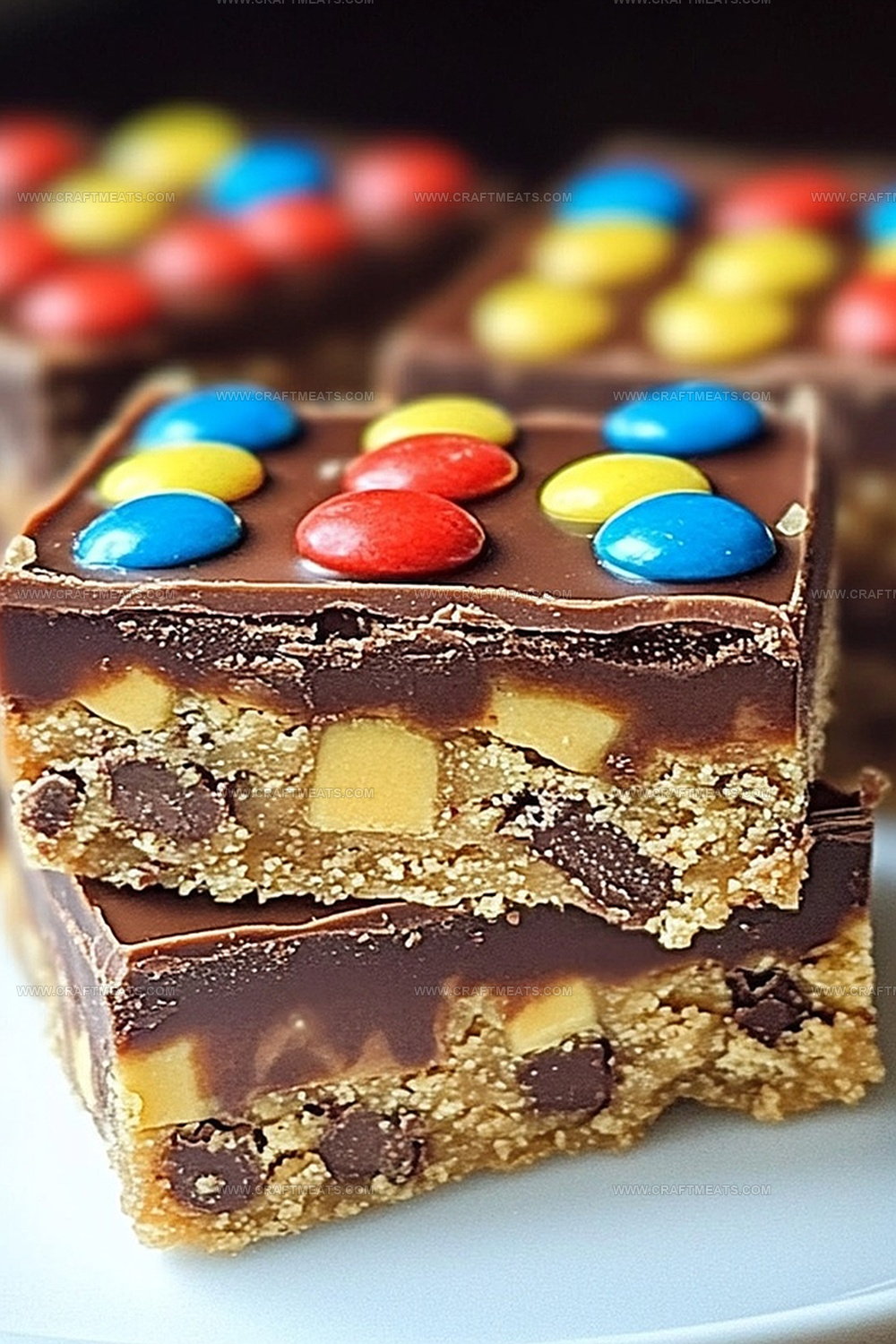 Homemade Triple Layer Chocolate Candy Bars Recipe - Sweet Bliss ...