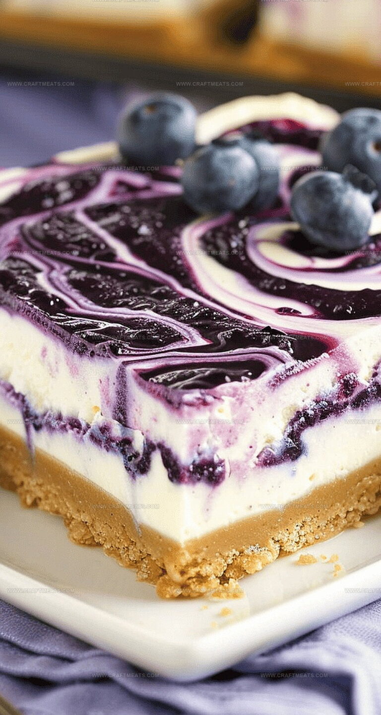 Creamy Blueberry Delight Cheesecake Recipe with Graham Crust - Craft Meats