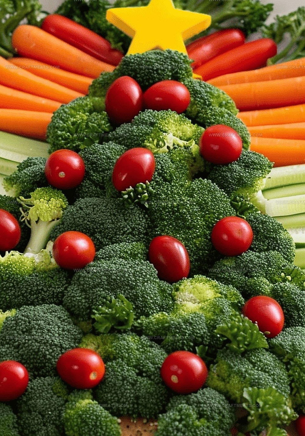Joyful Festive Holiday Veggie Tree Recipe: A Cheerful Party Twist ...
