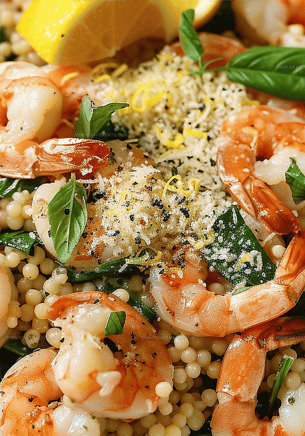 Shrimp and Lemon-Basil Couscous Recipe Made Easy - Craft Meats