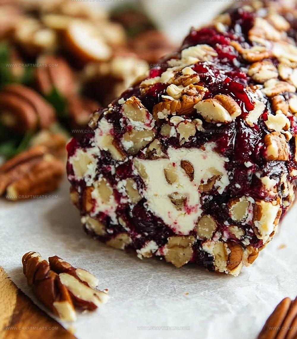 Cranberry Pecan Cheese Log Recipe for Festive Spreads - Craft Meats