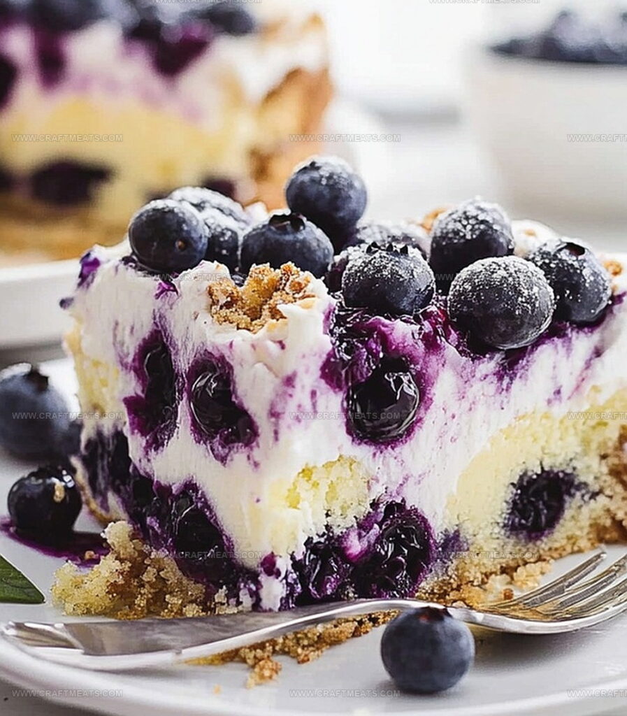Blueberry Yum Yum Cake Recipe With Comfort in Slices - Craft Meats