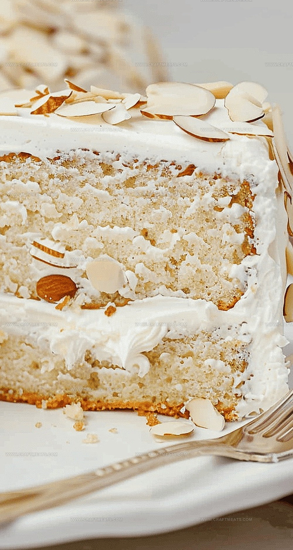 Light and Luscious Almond Cream Cake Recipe - Craft Meats