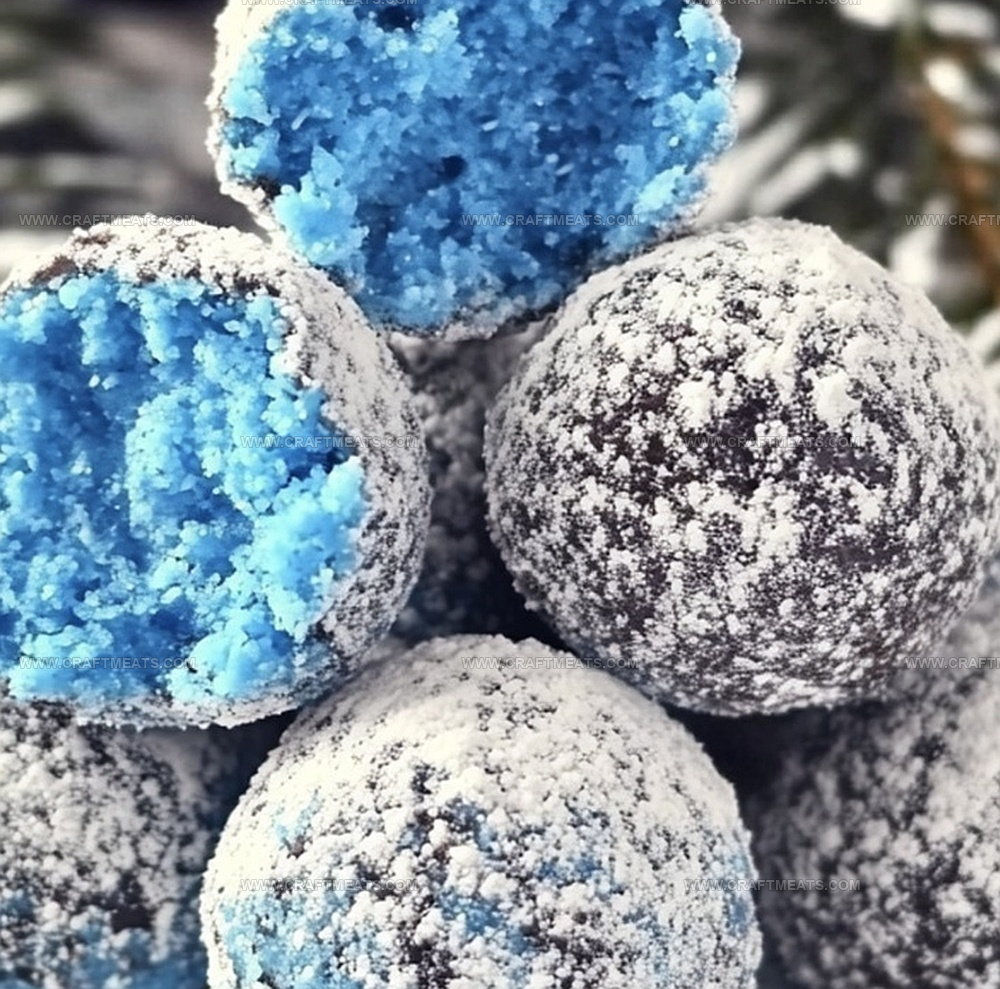 Blue Truffle Recipe with a Cool Mint Shell and Creamy Center - Craft Meats